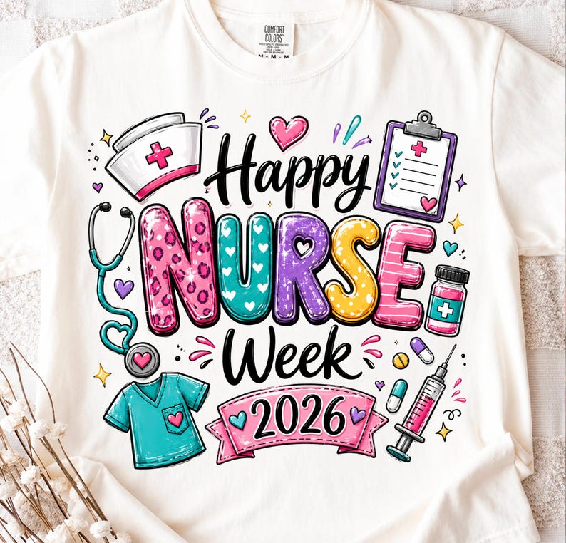 Happy Nurse Week 2026 PNG, Appreciation Sublimation Design (digital ...