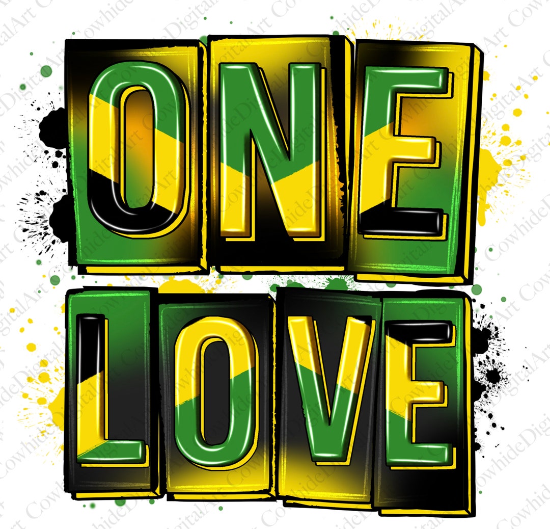 One Love Jamaica PNG, Sublimation Design (digital Download) - Etsy