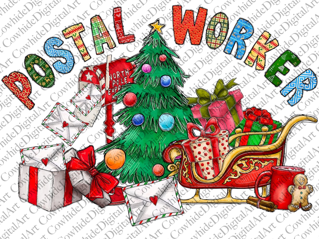 Christmas Postal Worker Png, Postal Png, Worker , Png, Western Png ...