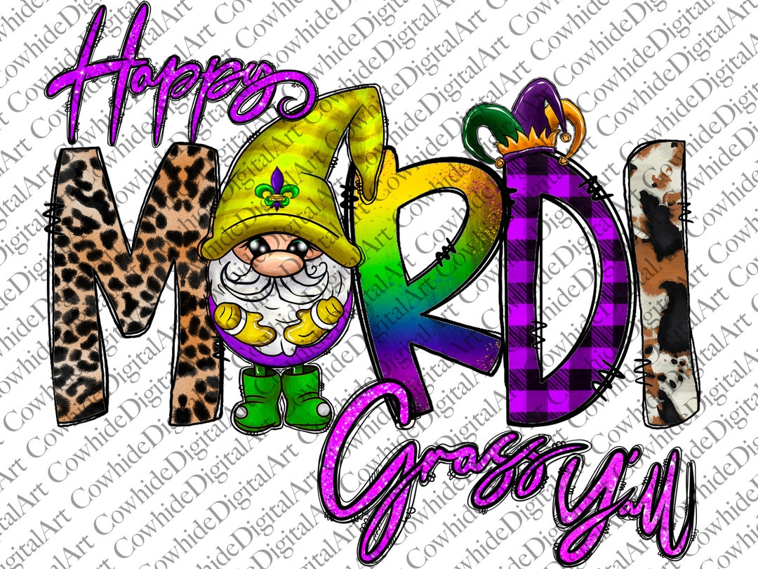 Happy Mardi Gras Yall Png,mardi Gras Gnome Png, Mardi Gras PNG ...