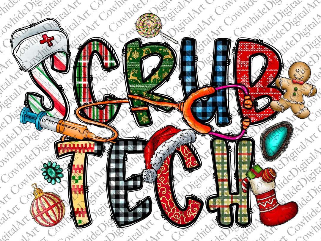 Christmas Scrub Tech PNG, Spider, Merry Christmas Png, Western ...