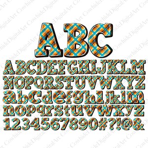 Farm Doodle Alphabet Bundle PNG , Farm PNG Letters, Numbers ...
