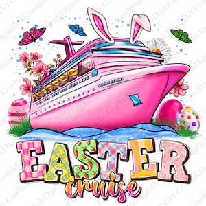 Easter Cruise Png Sublimation Design Download, Happy Easter Day Png ...