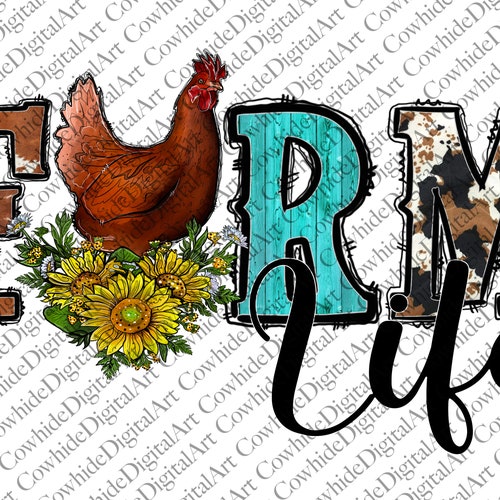 Farm Life Sublimation PNG Farm Life Truck Digital Downloads - Etsy