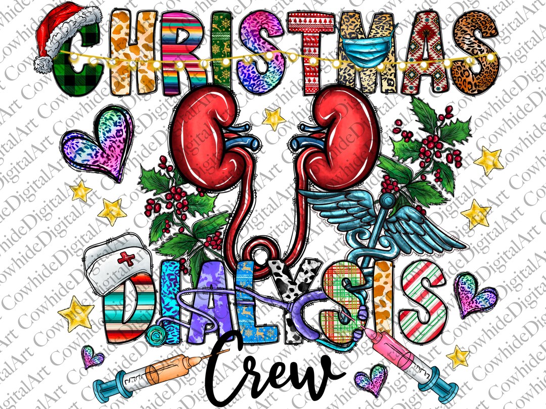Christmas Dialysis Crew PNG: Sublimation Design (digital Download) - Etsy