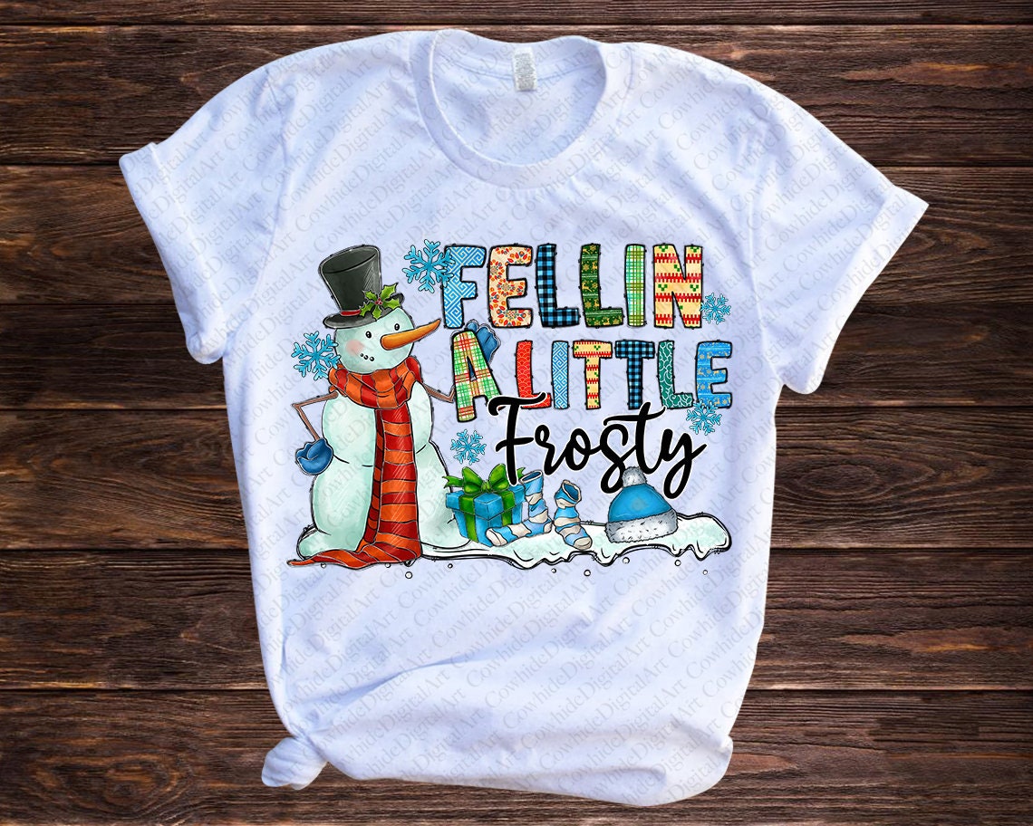 Christmas Png Feeling A Little Frosty Png Christmas Snowman - Etsy