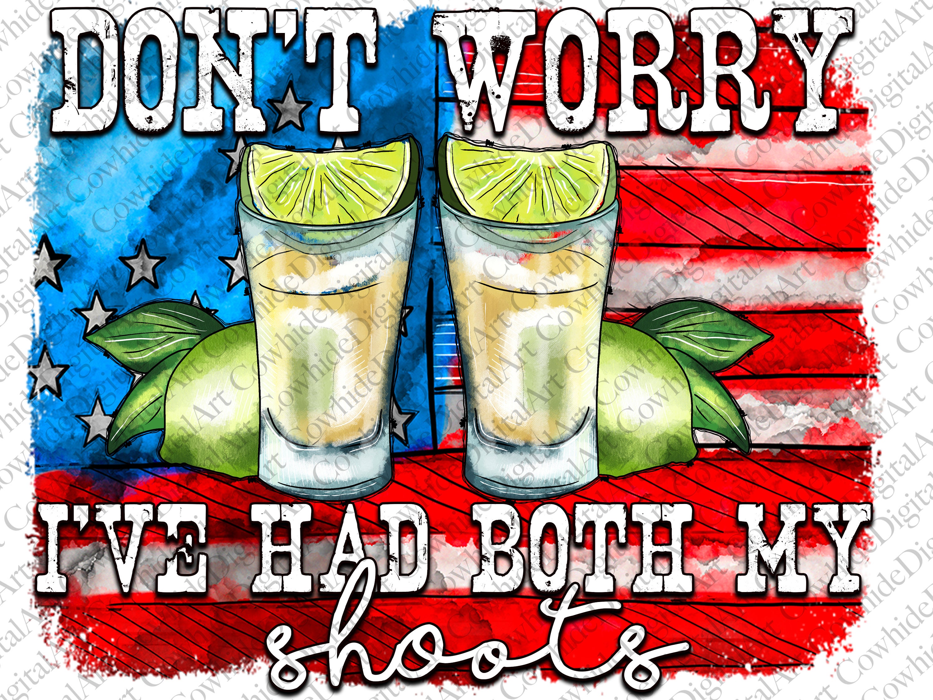Don't Worry I've Had Both My Shots Png American Flag - Etsy