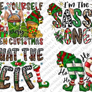 Christmas Elf Bundle Png, I'm the Sassy One Elf Png, Nurse Santa's ...