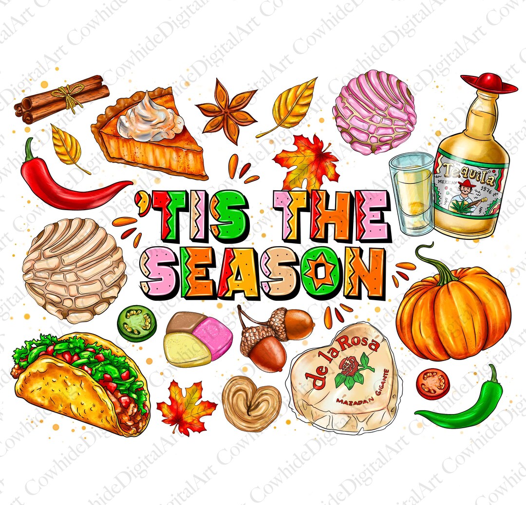 Autumn Tis the Season Png, Mexican Fall PNG, Spanish Fall Png, Fall PNG ...