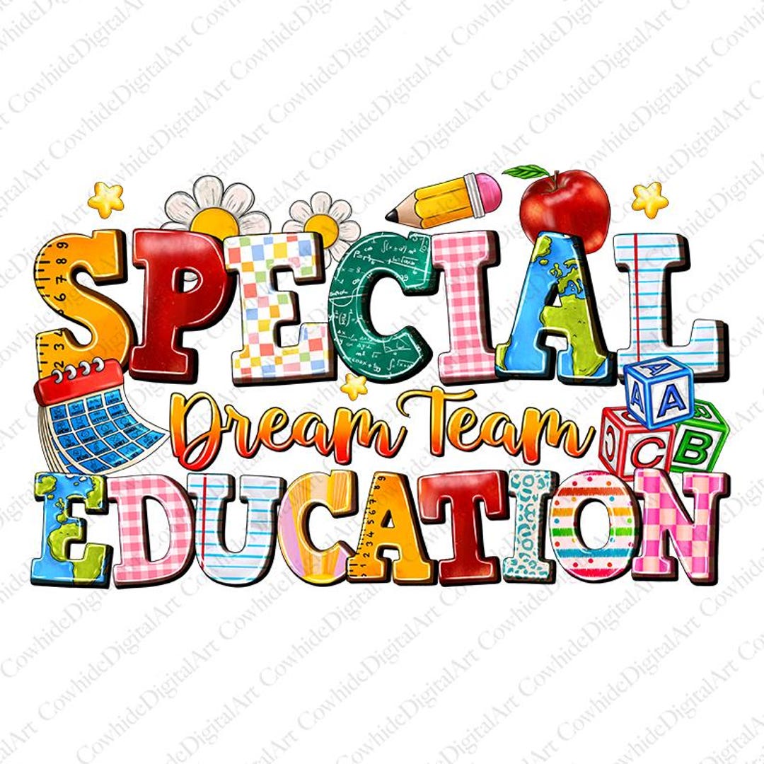 Special Education Dream Team PNG, SPED Teacher Sublimation (digital ...