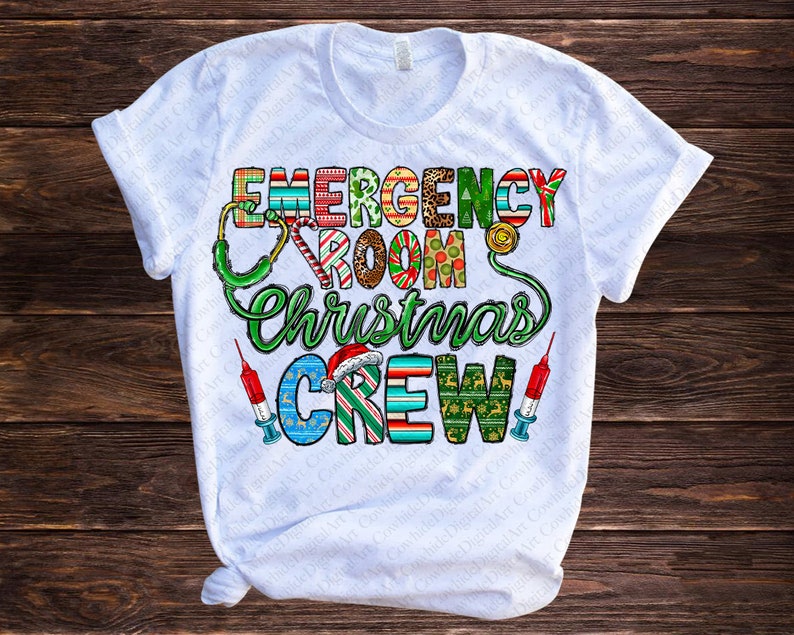 Emergency Room Christmas Crew PNG, Nurse Design (digital Download) - Etsy