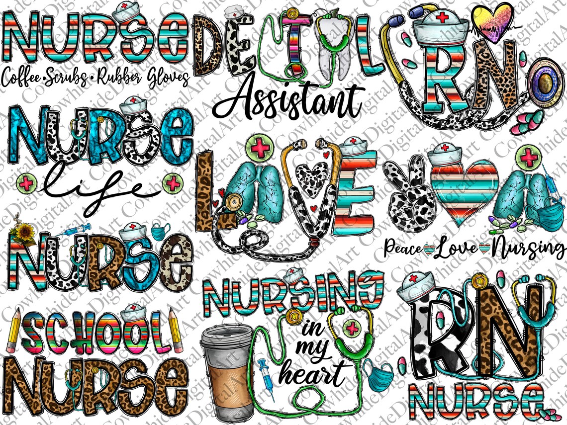 Nurse Bundle Png Nurse Life Png School Nurse Png Love - Etsy