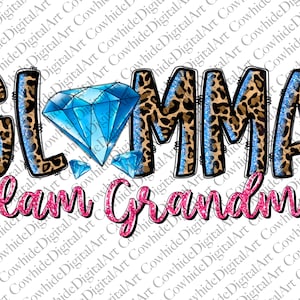 Glamma Glam Grandma Png Sublimation Design Download, Glam Ma Png ...