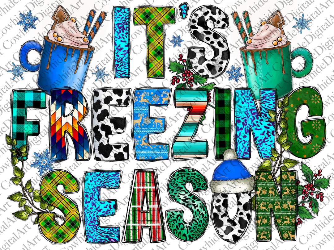 It's Freezing Season Png, Merry Christmas, Snow Png, Christmas Png ...