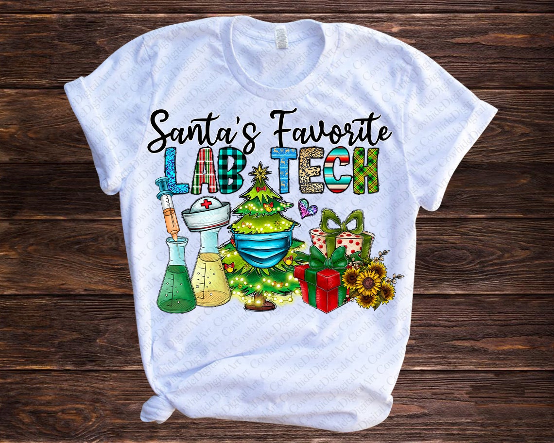 Santa’s Favorite Lab Tech Png, Lab Tech Christmas, Png, Santa Png ...