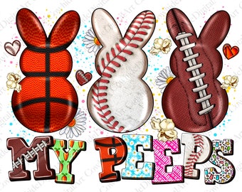 Easter Sports Boys Digital Download, Easter Sports Peeps Sublimation ...