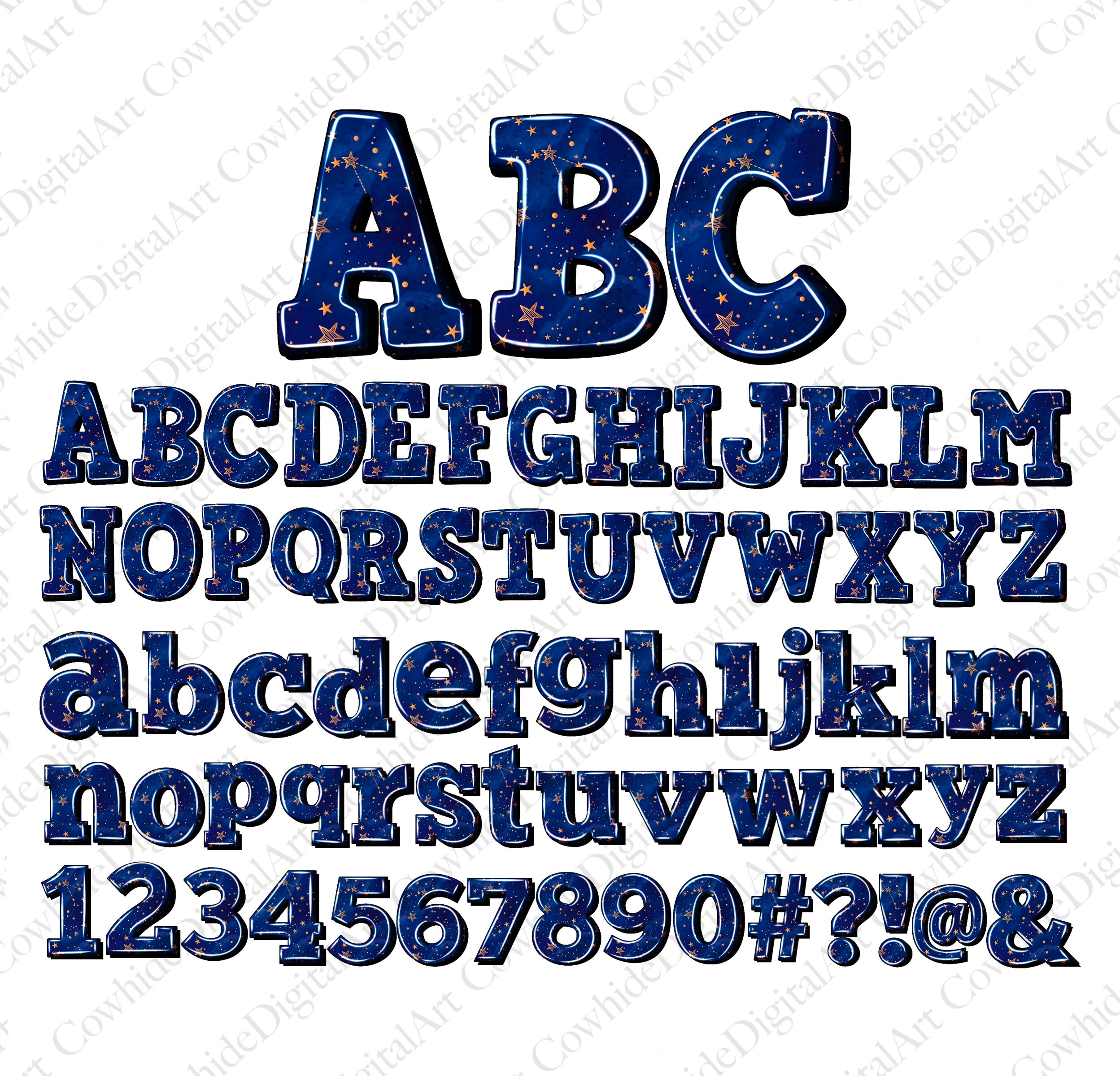 Space Doodle Alphabet PNG Bundle, Galaxy Font (digital Download) - Etsy