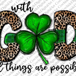 God Christian Png, St. Patrick's Day Png, God Christian Sublimation ...