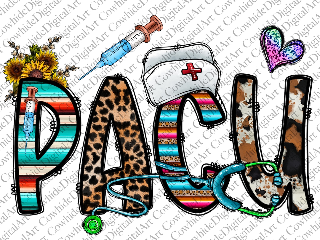 Pacu Nurse Design: Floral Sublimation PNG (digital File) - Etsy
