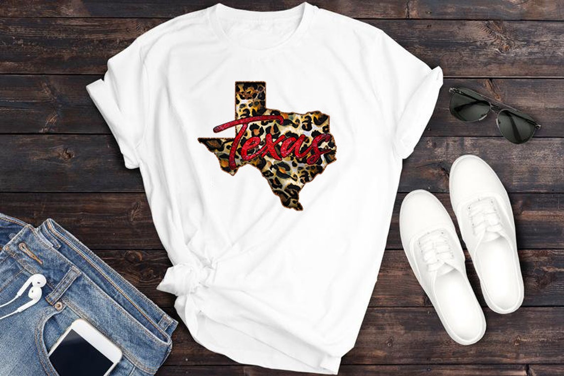 Texas Leopard Map Texas Map Cowboy Western Rodeo - Etsy
