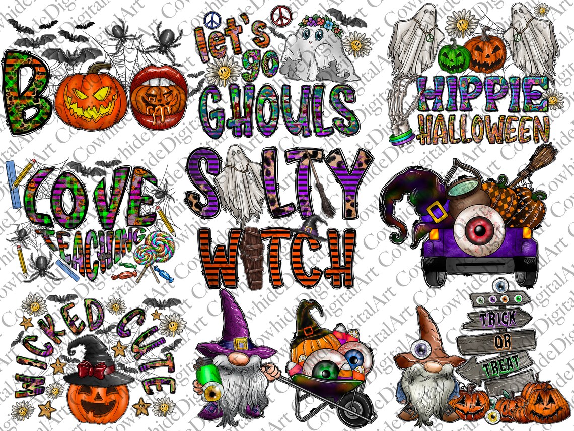 Halloween Bundle Png Boo Halloween Png Halloween Png Salty - Etsy