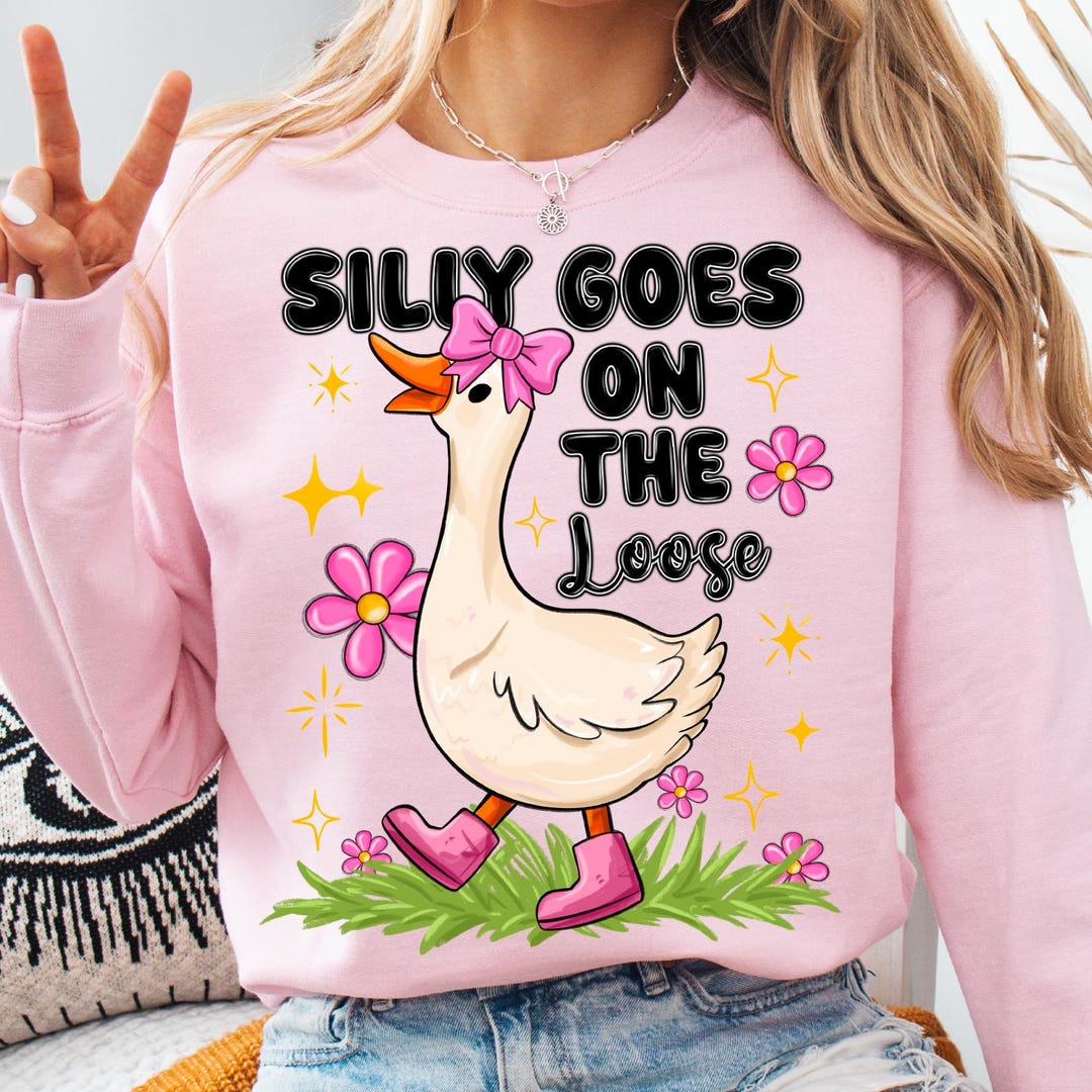 Silly Goose on the Loose PNG, Silly Goose Meme Png, Silly Goose Png ...