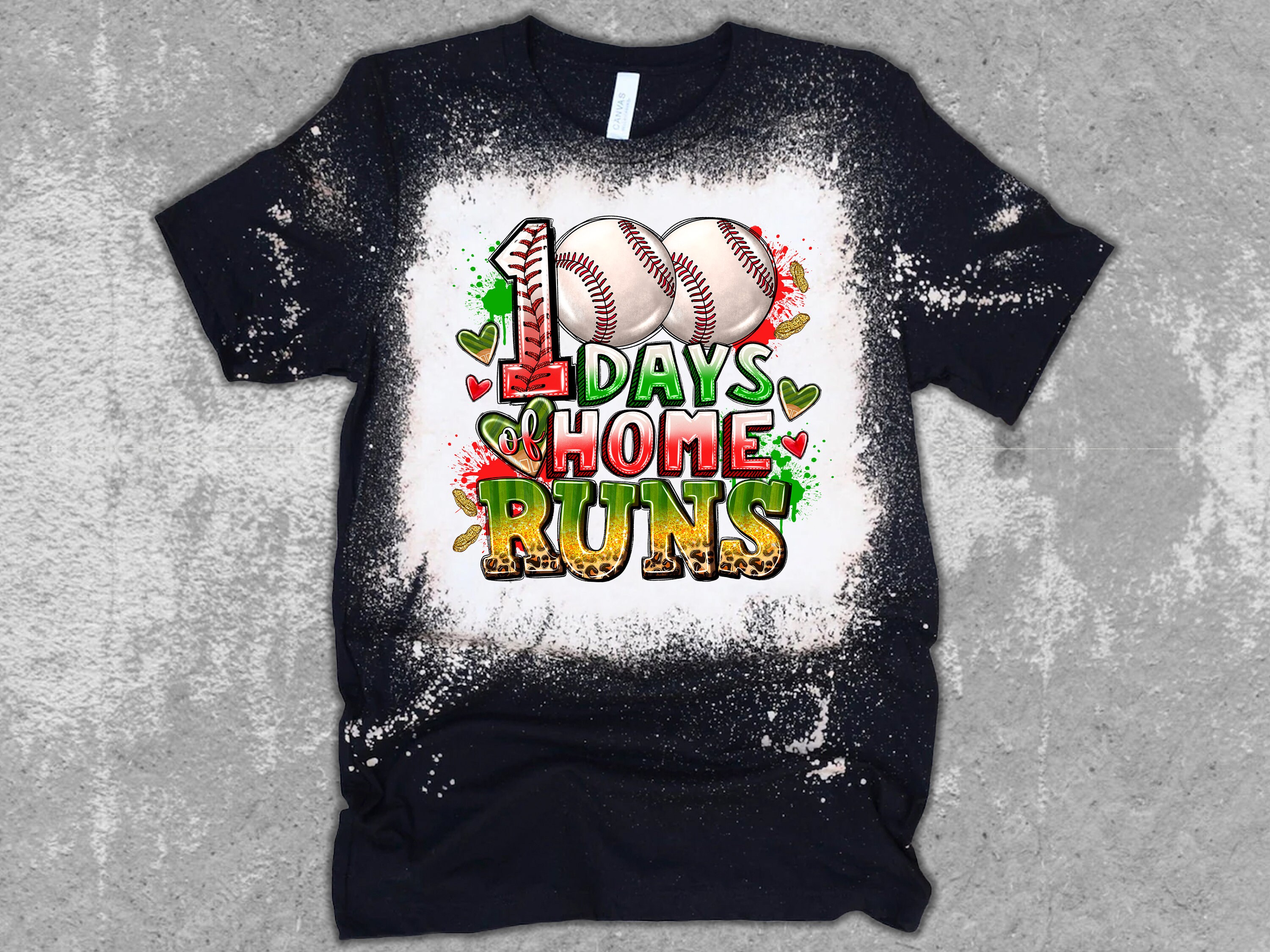 100 Day's of Home Runs Png Sublimation Design Download, Happy 100 Days ...