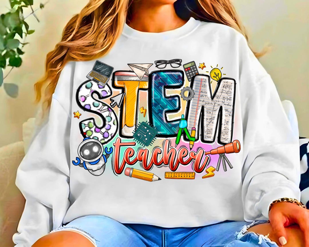 STEM Teacher Design PNG, Science Teacher, Teacher's Day (digital ...
