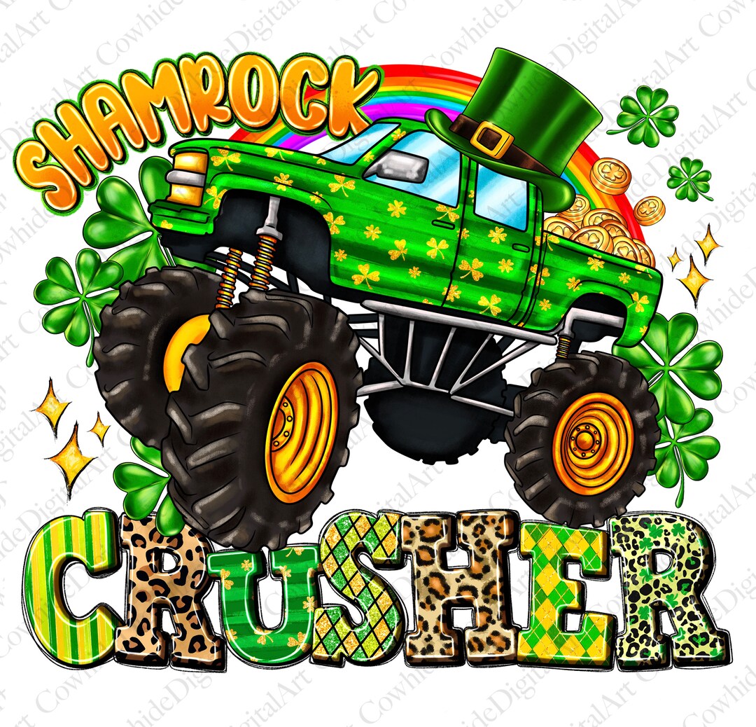 Shamrock Crusher Png Sublimation Design Download, St. Patricks Day Png ...