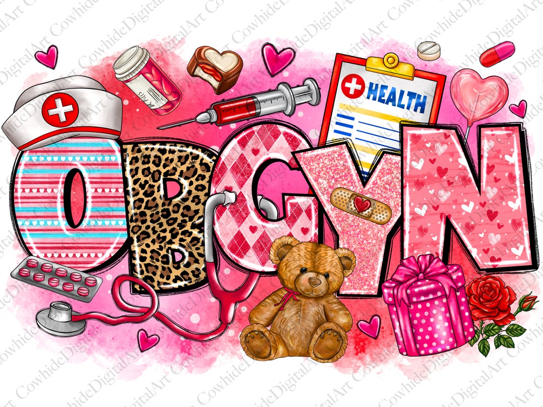 Valentine Obgyn Sublimation Design Png, Obstetrician Png, Gynecologist ...