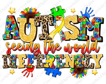 Autism Seeing the World Differently Png, Autism Acceptance Png, Autism ...