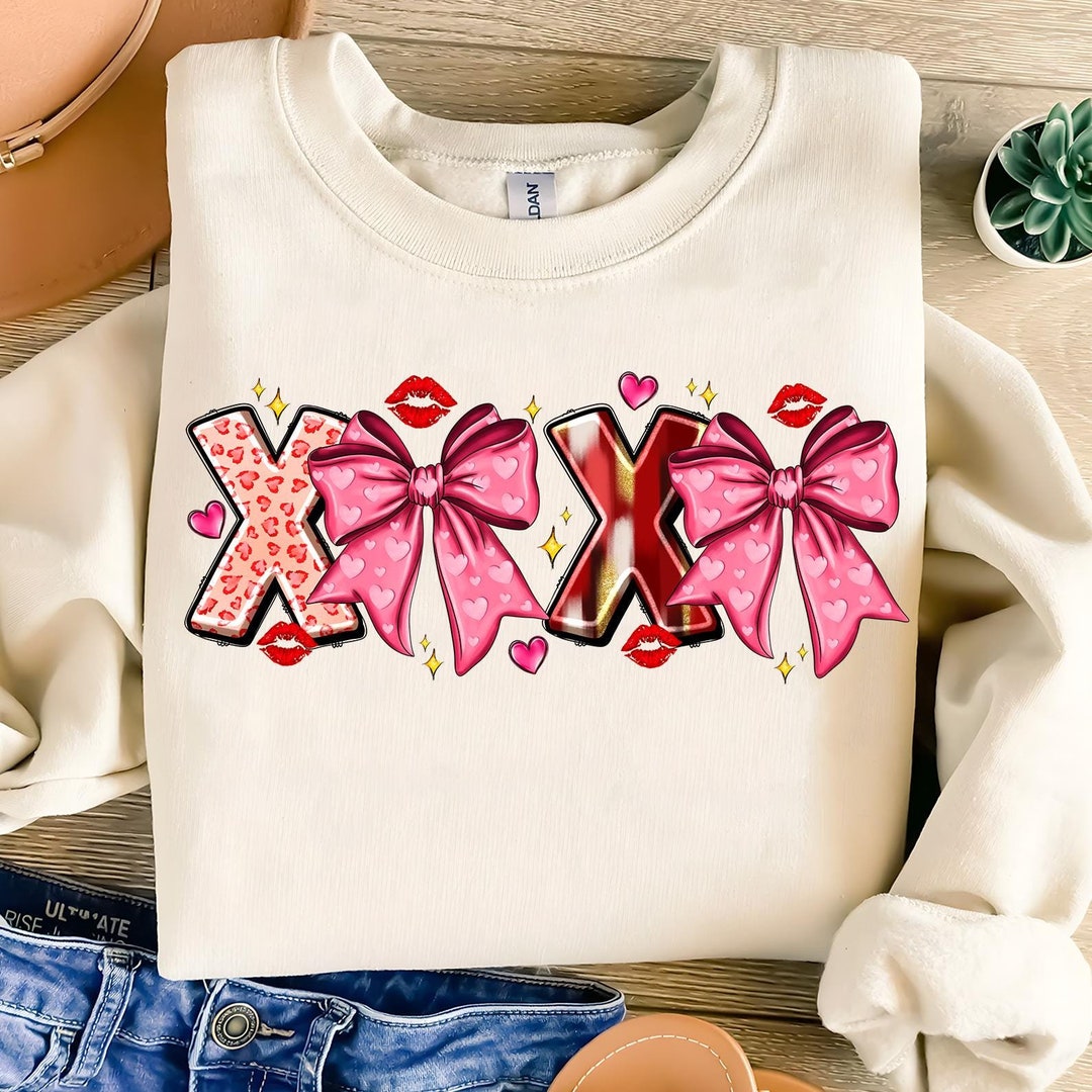 Xoxo Coquette Png, Xoxo Png, Heart Bows Png, Pink Coquette Valentine ...