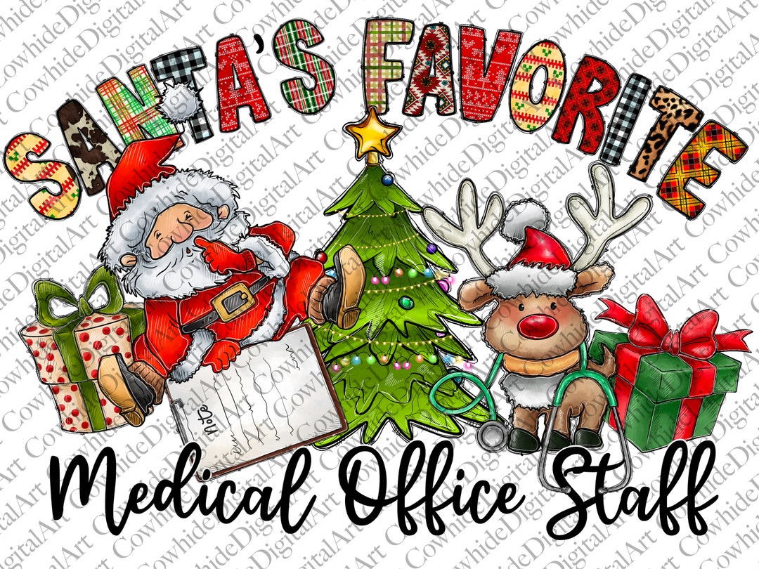 Santa's Favorite Medical Office Staff Png, Merry Christmas Png,santa ...