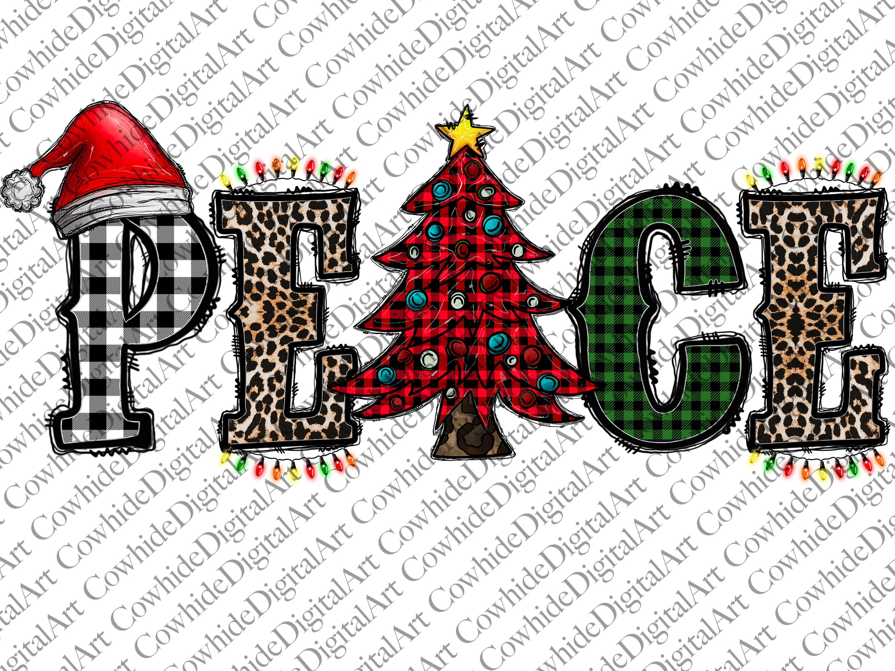 Peace Christmas Peace pngChristmas Tree png | Etsy