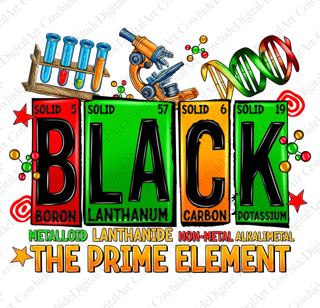 Black the Prime Element Png Sublimation Design Download, 1865 Vibes Png ...