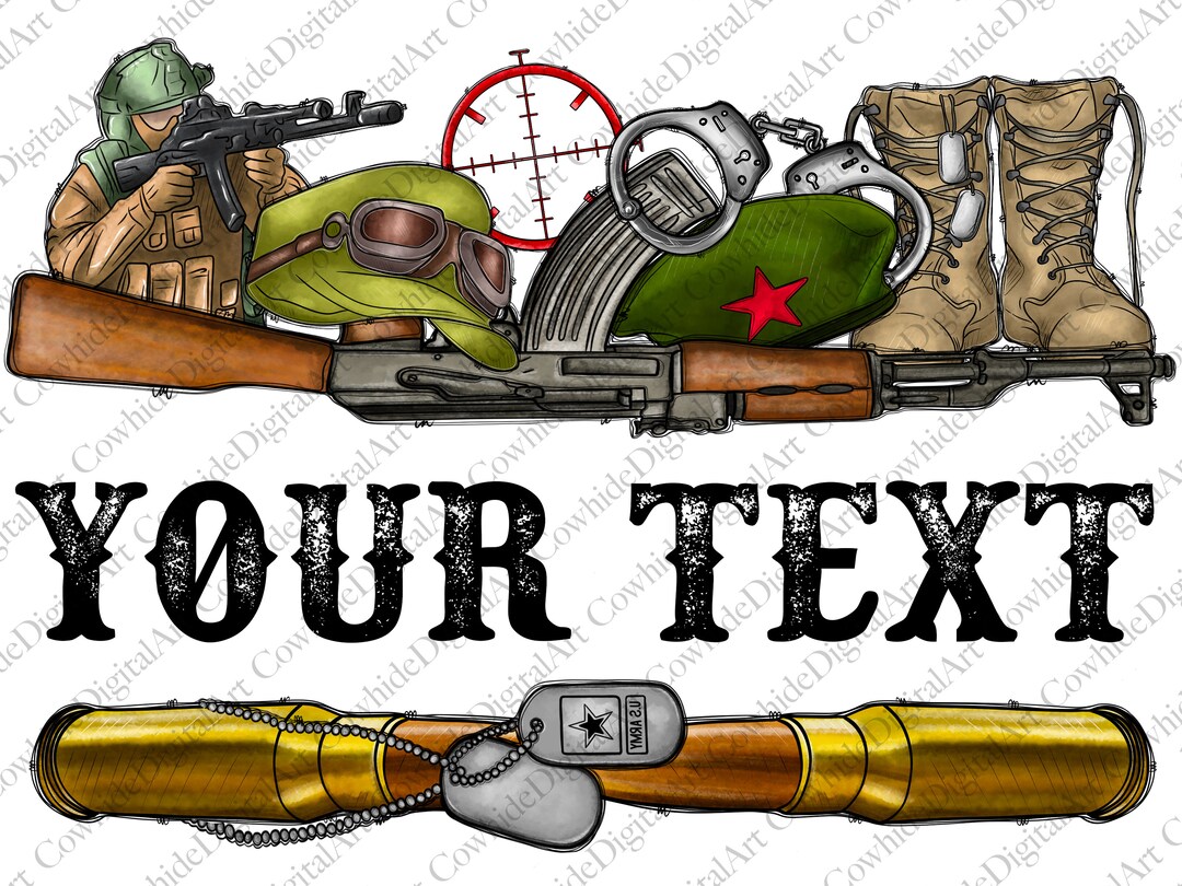 Custom Name Army Png Sublimation Design Download, Personalized Name ...