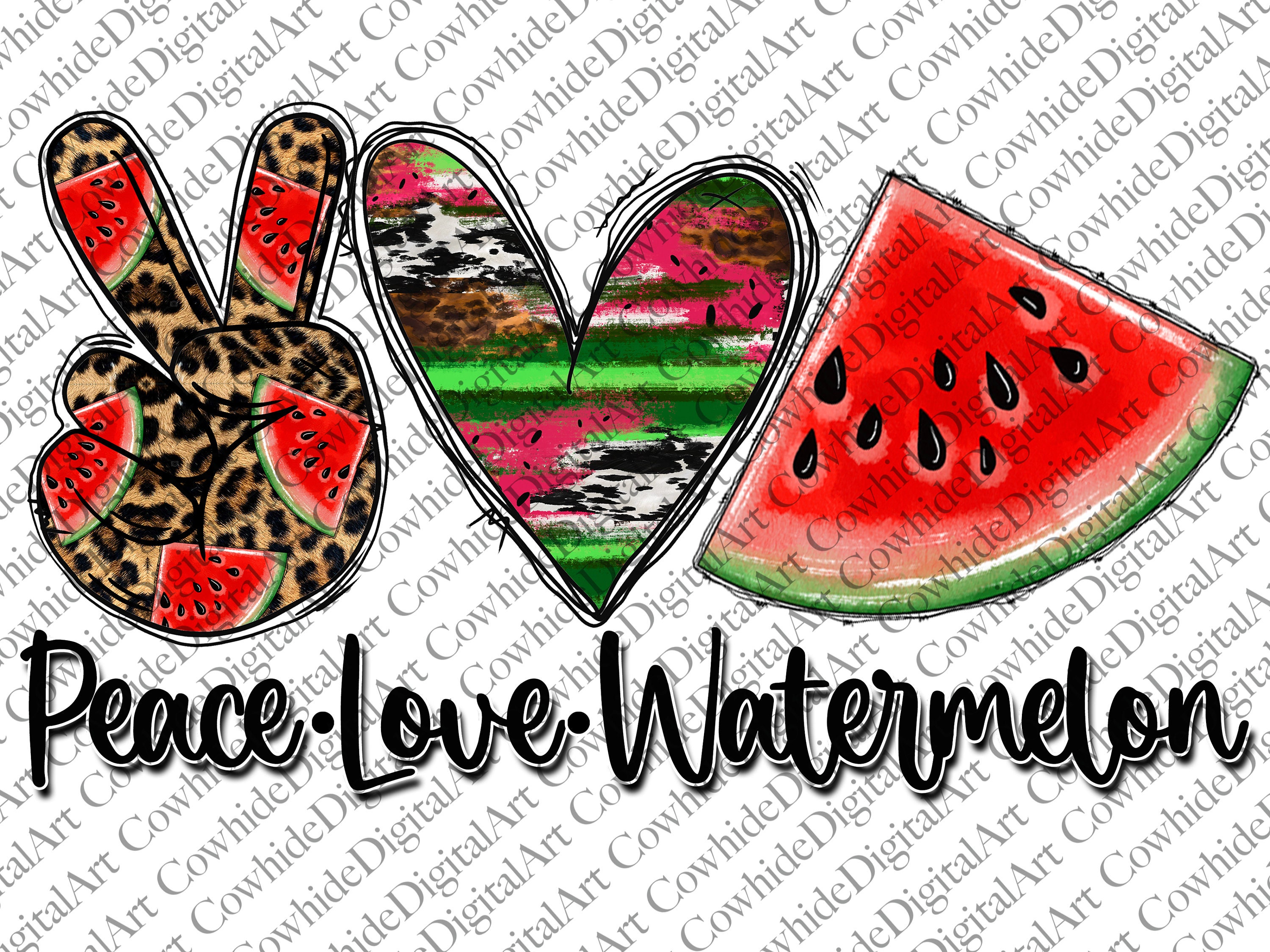Watermelon Art Love