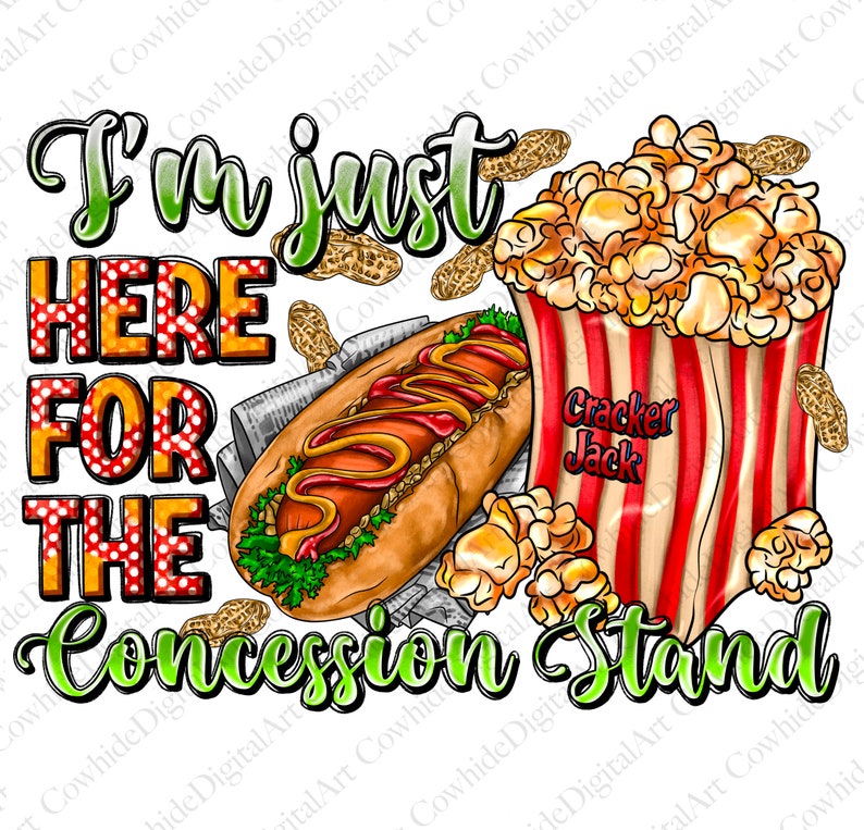 Concession Stand Png, Baseball Clipart, Sublimation Design (digital ...