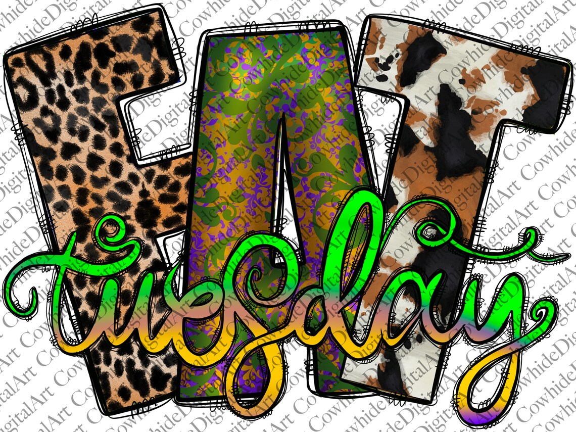 Fat Tuesday Png Mardi Gras PNG Sublimation Design Digital - Etsy