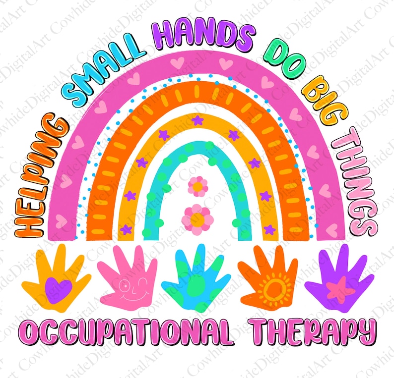 Occupational Therapy Rainbow PNG, Helping Small Hands Design (digital ...