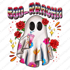 Boo-rracha Ghost PNG: Mexican Serape Halloween Sublimation (digital ...
