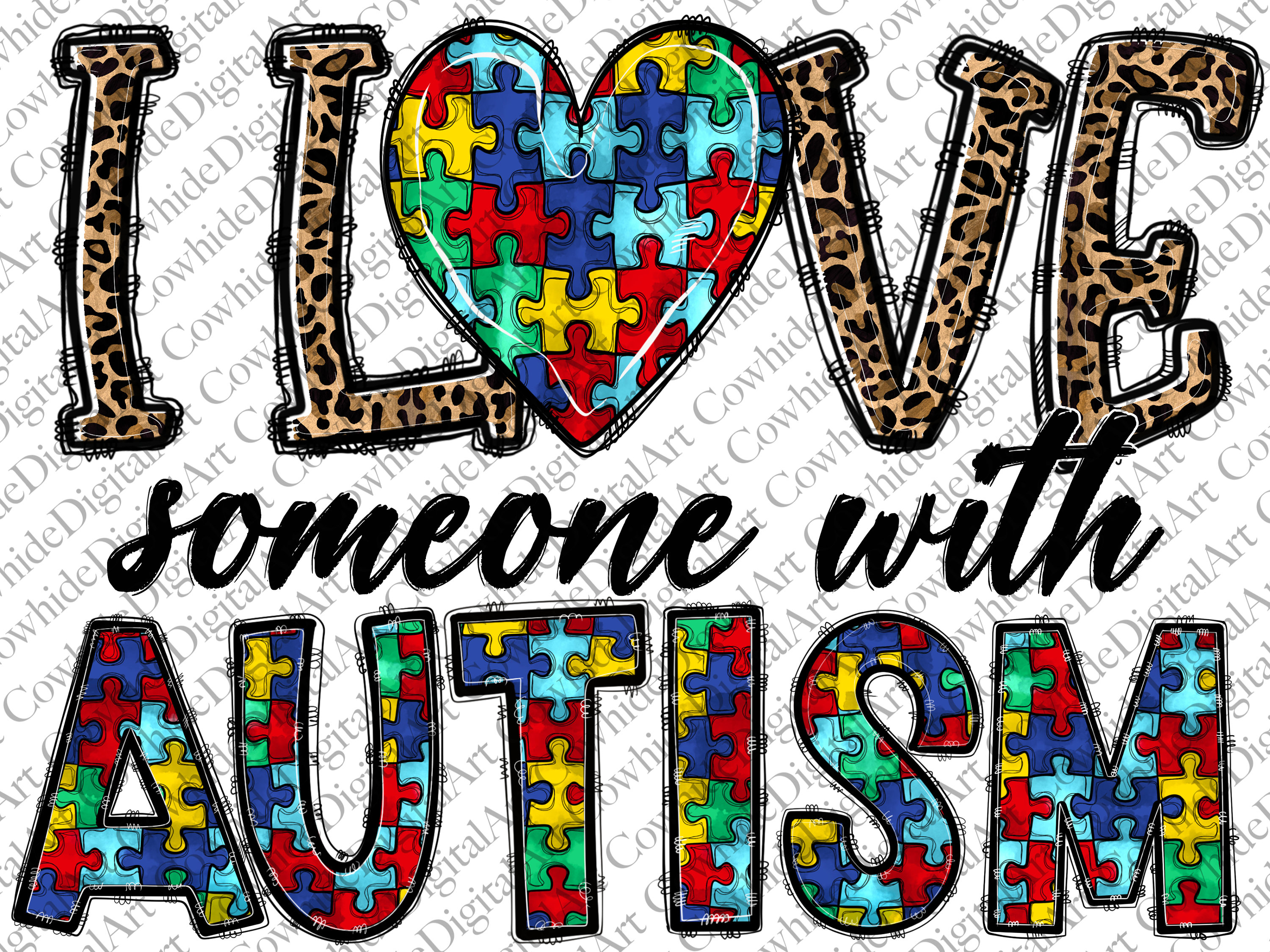 I Love Someone With Autism Png Autism Awareness PNG Autism - Etsy Canada