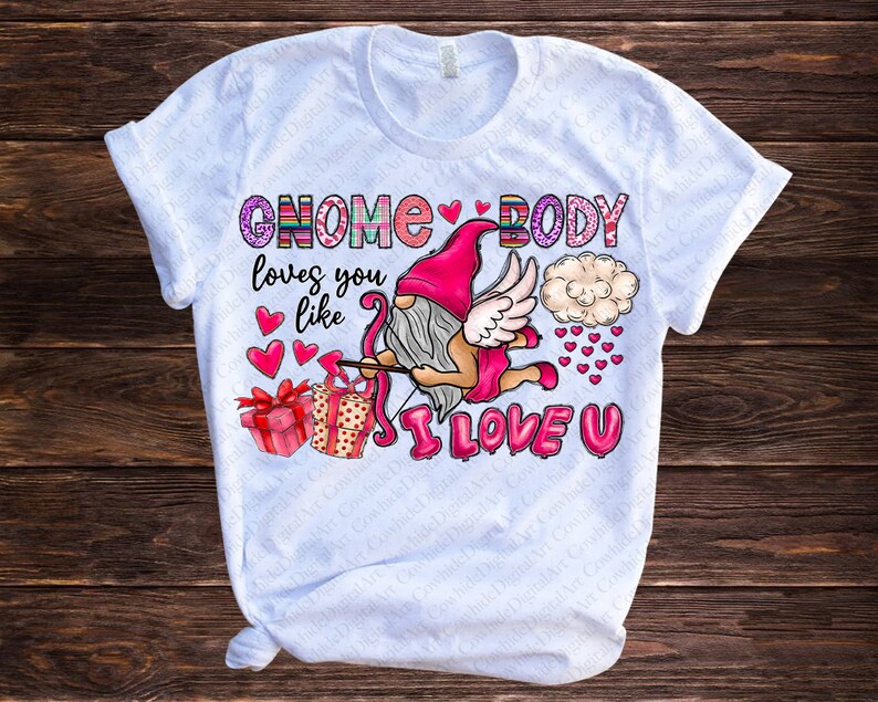 Valentine Gnomes Png Gnome Body Loves You Like I Love You - Etsy