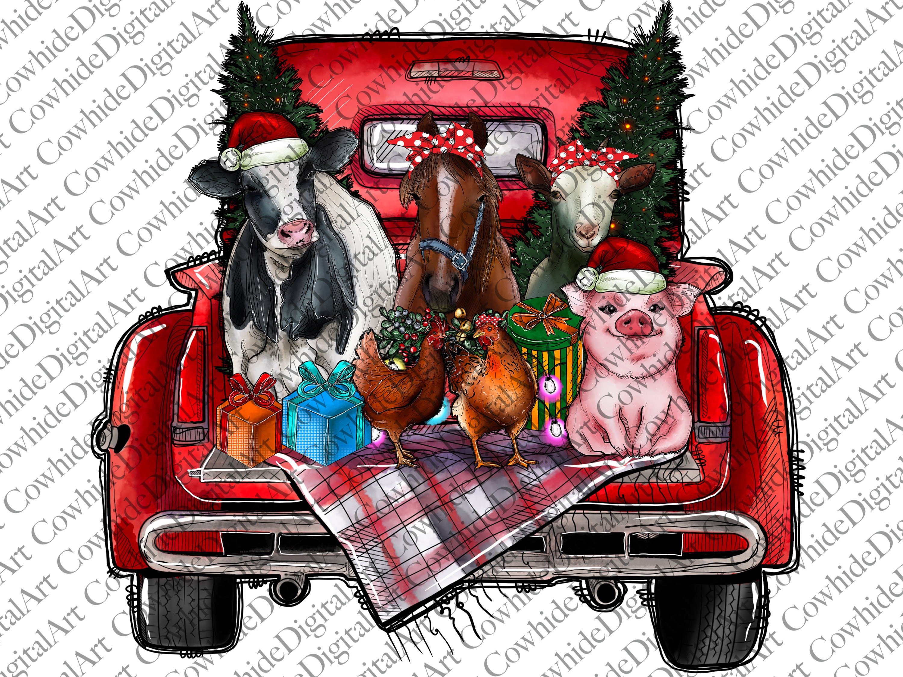 Christmas Farm Animals