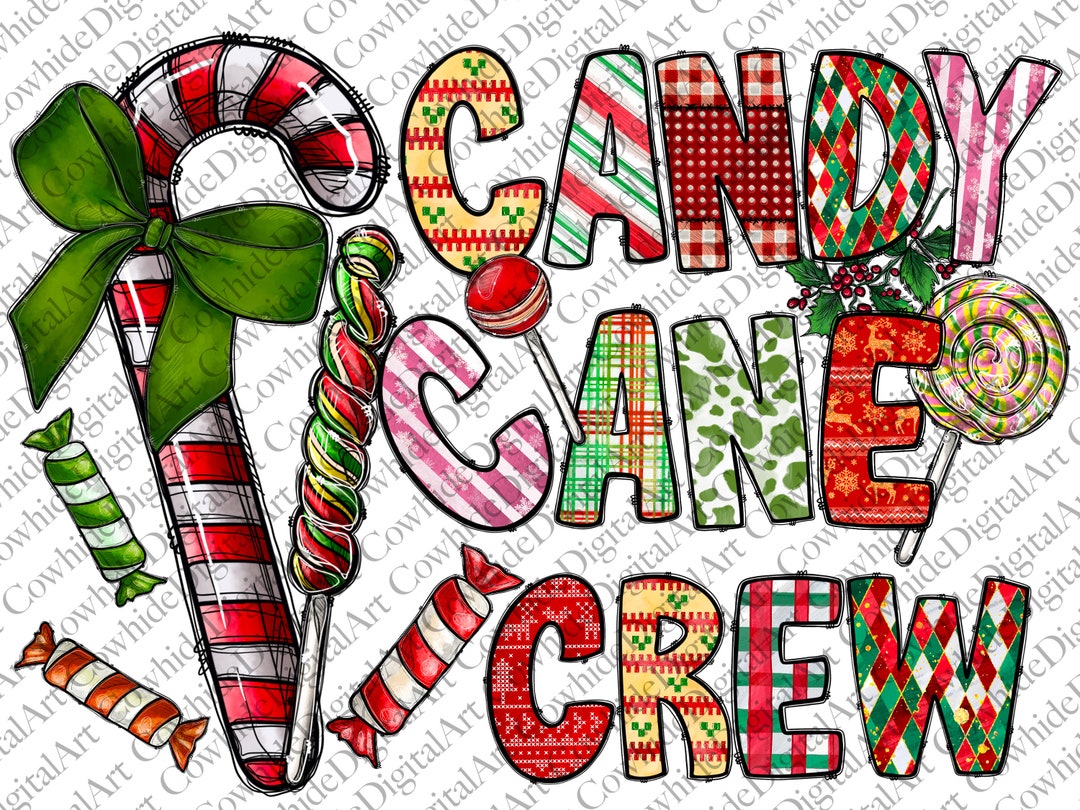 Candy Cane Crew Png,candy Cane Png Sublimation Design, Cute Girls ...