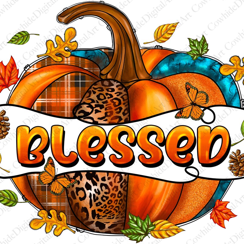 Blessed Pumpkin Png - Etsy