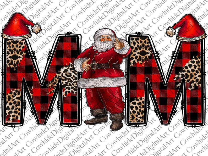 Mom Santa Png Christmas Png Christmas PNG Lumberjack - Etsy