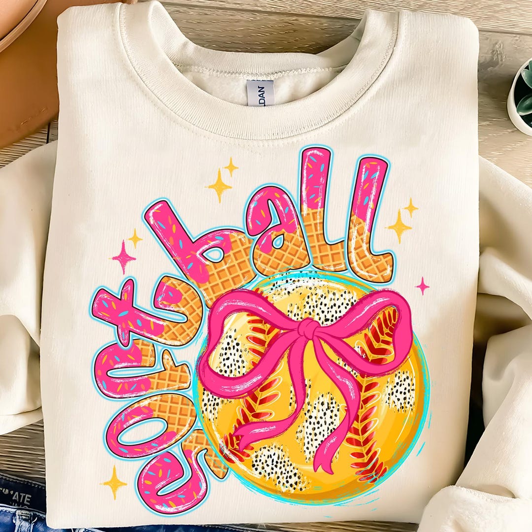 Softball Game Day Drip Png, Preppy Softball Ice Cream Drip Png, Mama ...