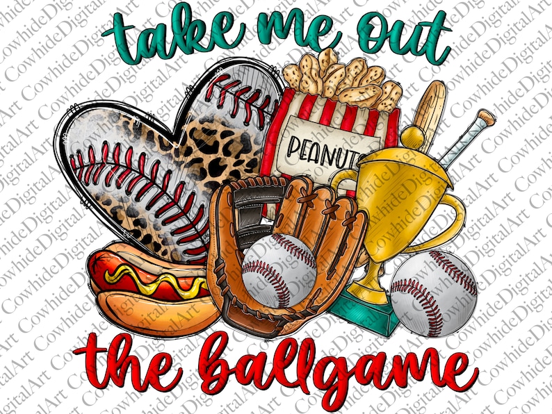 Take Me Out to the Ballgame Png Baseball Clipart Baseball - Etsy