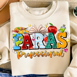 Paras Paraprofessional Png Sublimate Designs Download, Back to School ...